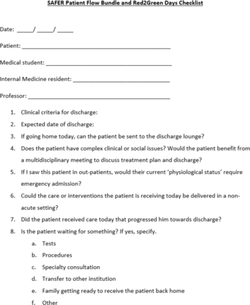 Reduction of hospital length of stay through the implementation of ...